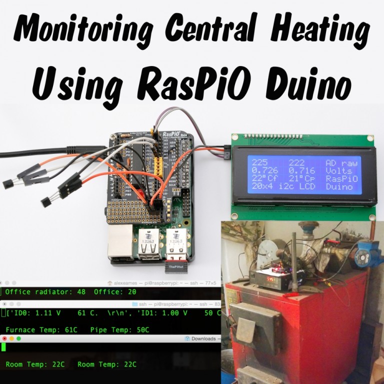 Central Heating Furnace Monitoring and Control with RasPiO Duino and Raspberry Pi – RasPi.TV