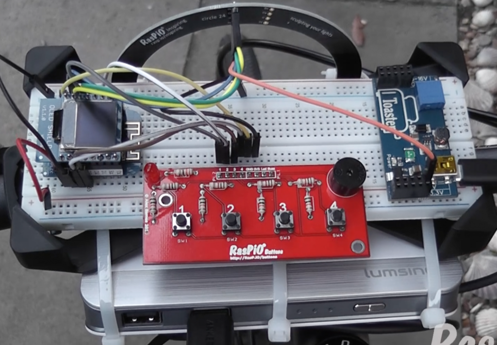 High Visibility Cycle Lights with Raspberry Pi, ESP8266 & RasPiO ...