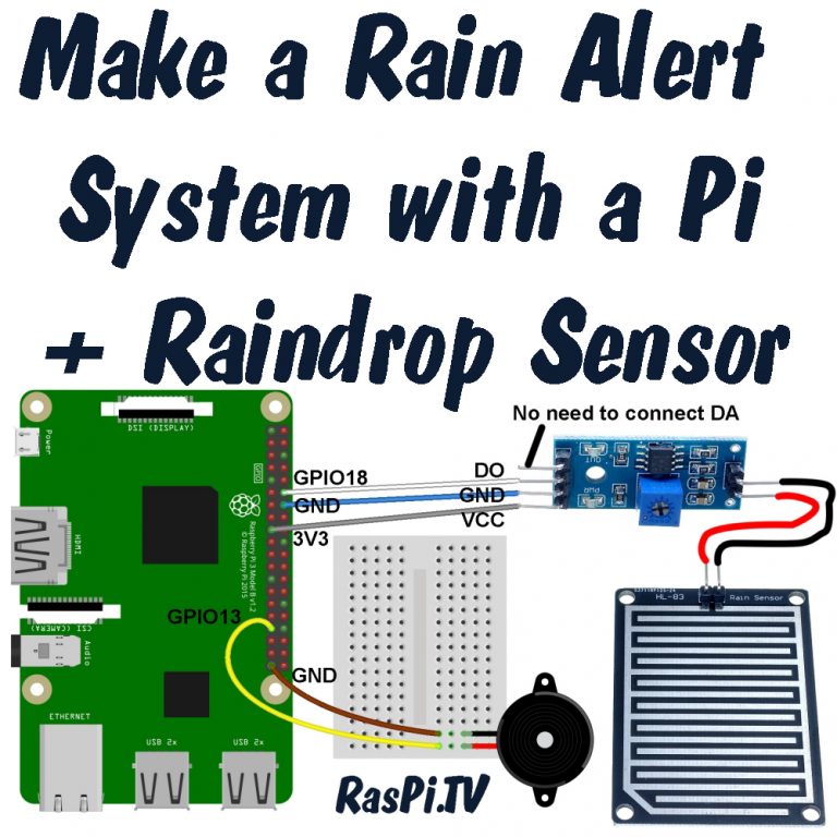 Make a Rain Alert System with Raspberry Pi – RasPi.TV